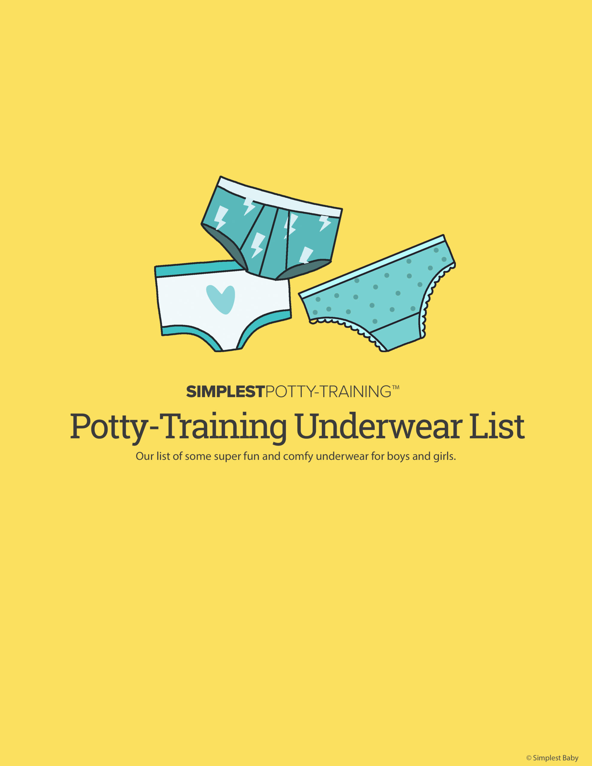 Underwear Recommendations - Simplest Baby